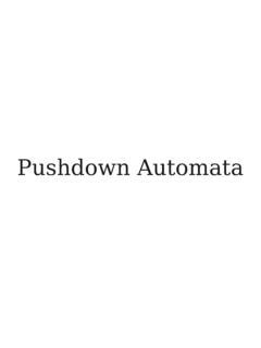 Pushdown Automata Stanford University Pushdown Automata Stanford