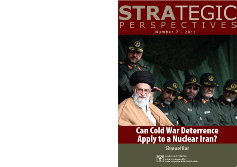 Pdf Can Cold War Deterrence Apply To A Nuclear Iran