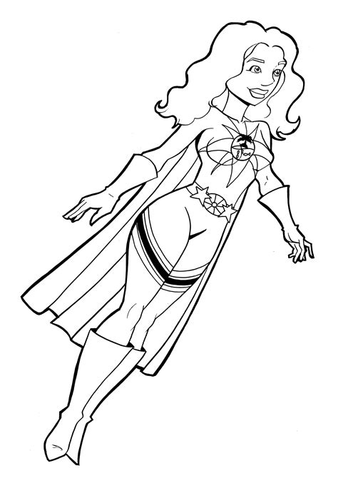 Superhero Girl Drawing