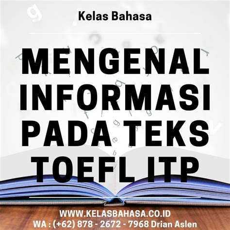 Materi Toefl Itp Reading Kelas Bahasa Bandung