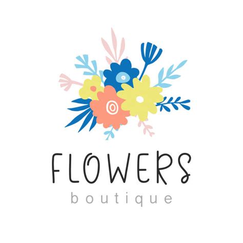 Logo Fleuriste Vectoriels Et Illustrations Libres De Droits Istock