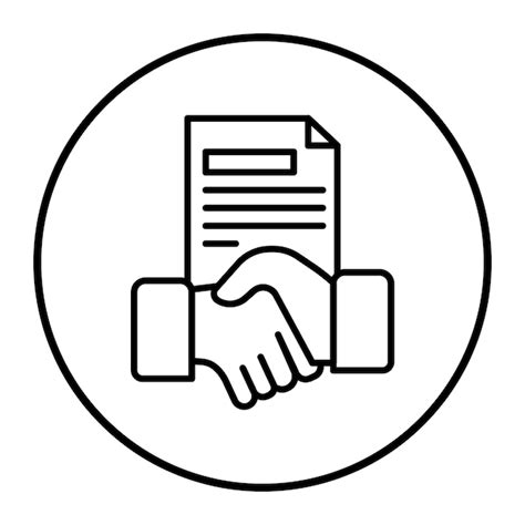 Premium Vector Contract Vector Illustration