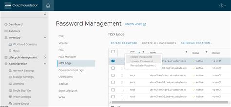 Vmware Cloud Foundation 5x Sddc Manager Password Operations Not Allowed Virtual Bytes