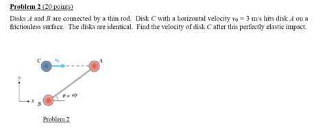 Solved Problem Points Disks A And B Are Connected By Chegg