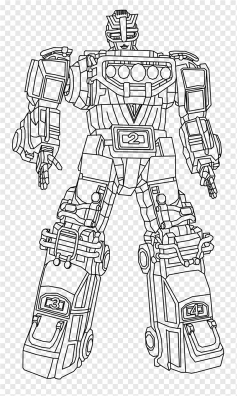 Robot Power Rangers Coloring Pages Hon Gogui ⚡zeo Megazord⚡