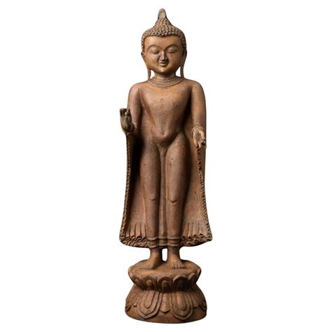 Old Bronze Burmese Buddha Statue From Burma Originalbuddhas For Sale