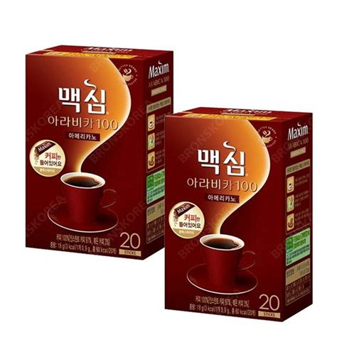 동서 맥심 솔루블 아라비카 100 20T X 2개 블랙커피 일회용 티몬