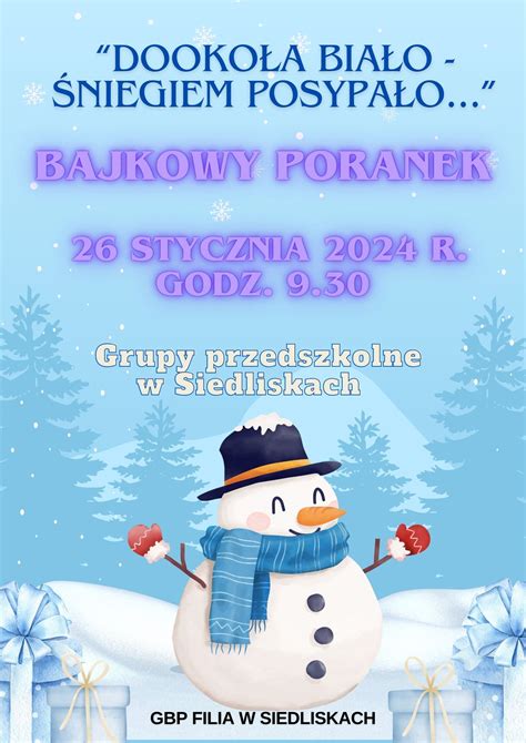 Bajkowy Poranek W Przedszkolu Gminna Biblioteka Publiczna W Lubeni