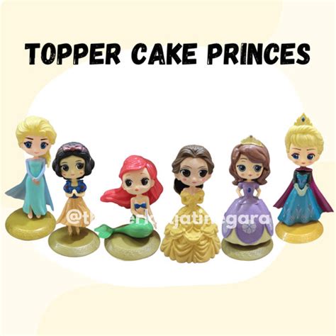 Jual Topper Cake Princess Figure Cake Topper Princess Disney Pcs