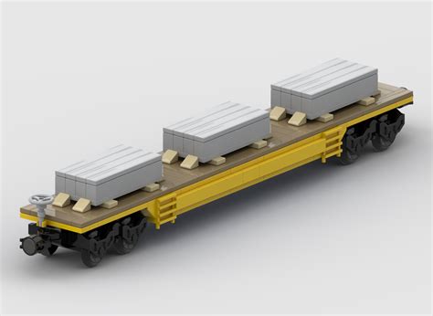 Lego Moc Us Flat Car By Bumu Rebrickable Build With Lego