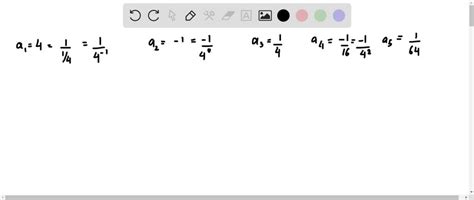 Find A Formula For The General Term An Of The Sequence Assuming That