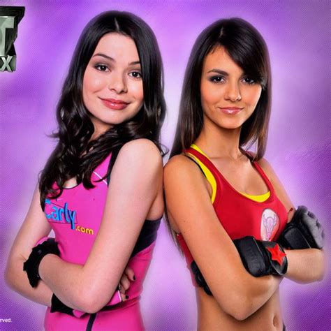 Miranda Cosgrove And Victoria Justice Icarly Ifight Shelby Marxpromo