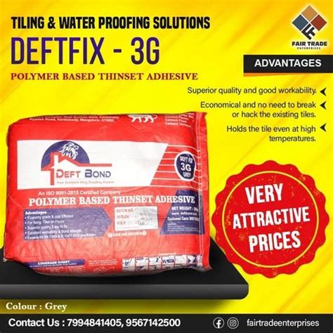 Tile Adhesive Polymer Modified Tile Adhesive 20kg From Vadakara