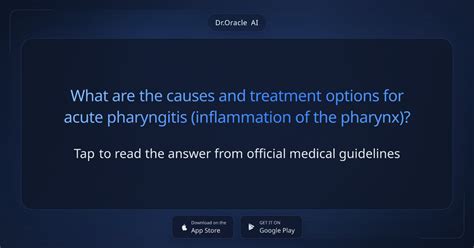 What Are The Causes And Treatment Options For Acute Pharyngitis