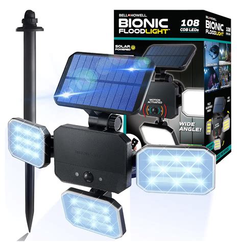Bell Howell Bionic Flood Light Ason Tv Solar Lights Outdoor Waterproof 50 Brighter 108 Cob