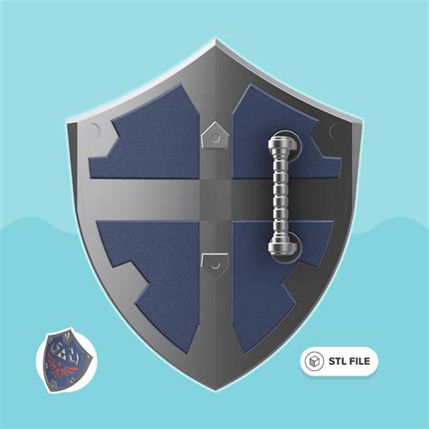 3d File Hylian Shield Stl File For 3d Printing Legend Of Zelda