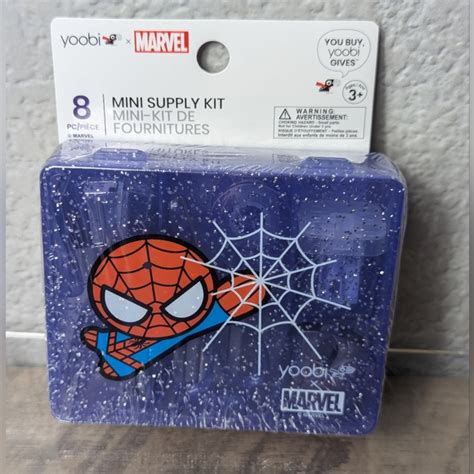 Yoobi Office Yoobi X Marvel Spiderman Mini Office Supply Kit New In