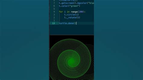 Spiralling Circles In Python Graphics And Coding Turtle Drawing