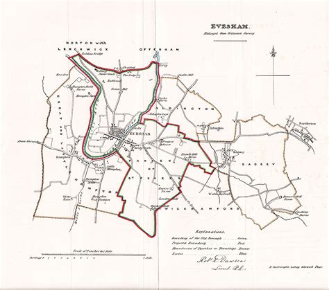 Worcestershire Speed Saxton Town Plan Antique Prints Maps
