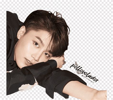 غلاف الألبوم سلسلة Nct 127 ، رجل يرتدي قميص أسود Png