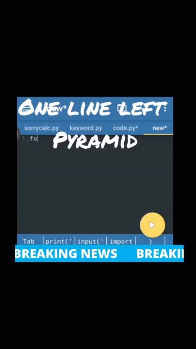 Mohamed Asmathulla On Linkedin One Line Left Pyramid