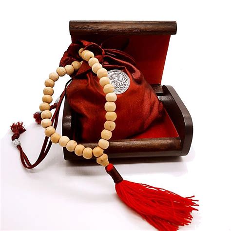 Monk Blessed 8mm Wood Buddhist Prayer Bead Mala Necklace