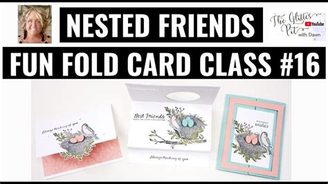 Stampin Up Nested Friends Fun Fold Card Class Fun Fold Cards Card Class Stamp Tutorial