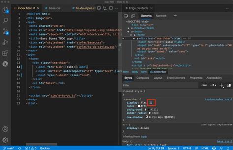 Update Css Files From Within The Styles Tab Css Mirror Editing Microsoft Edge Development