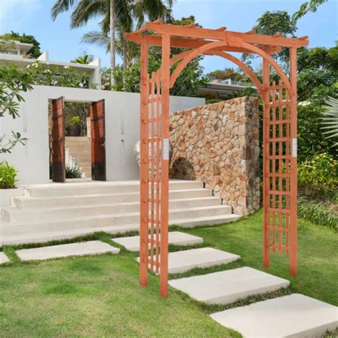 Dropship Garden Archway Arch Lattice Trellis Pergola For Climbing