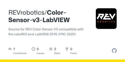 GitHub REVrobotics Color Sensor V3 LabVIEW Source For REV Color