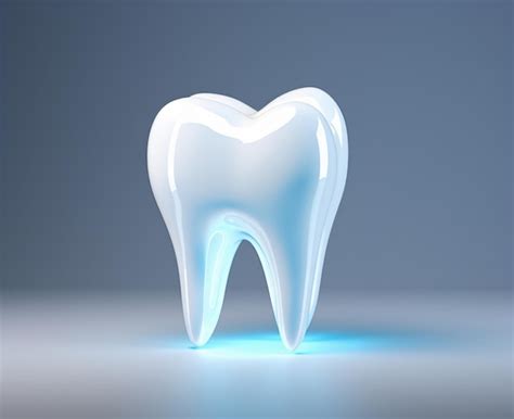 Premium Ai Image Tooth 3d Rendering3d Tooth