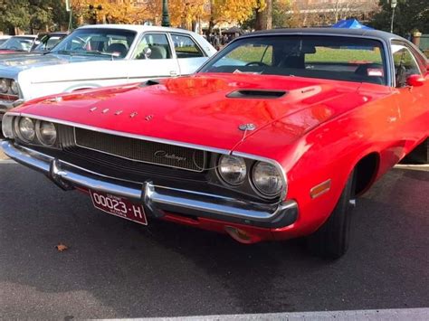 Classic Red Muscle Car