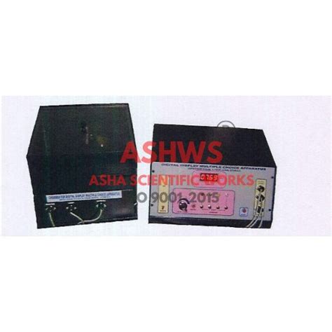 DIGITAL DISPLAY MULTIPLE CHOICE APPARATUS TIME Asha Scientific Works