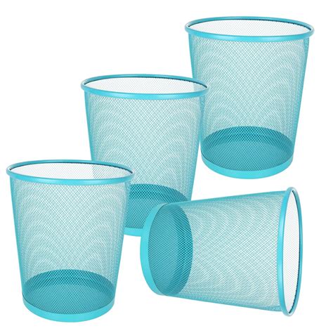 YOUNTHYE Lot de corbeilles à papier circulaires en maille litres Petite poubelle de