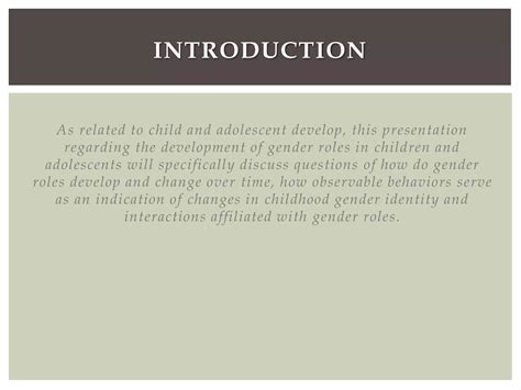 Gender Roles Presentation PPTX