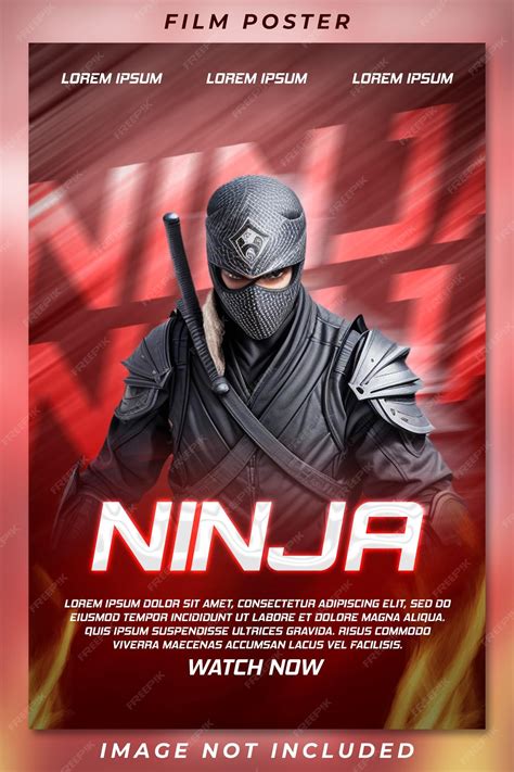 Premium Psd Psd Ninja Film Poster Template