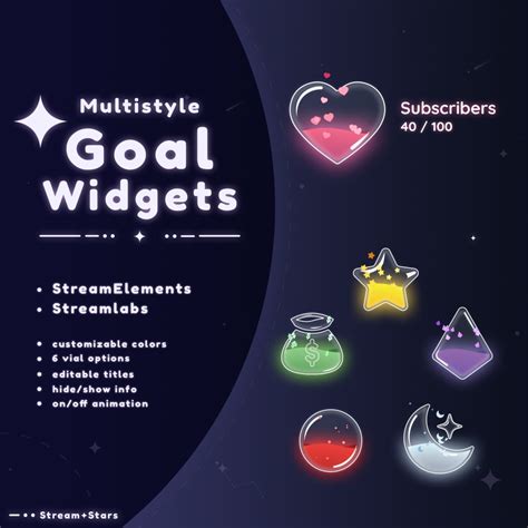 Twitchyoutube Liquid Goal Bar Widget Streamlabs And Streamelements Etsy