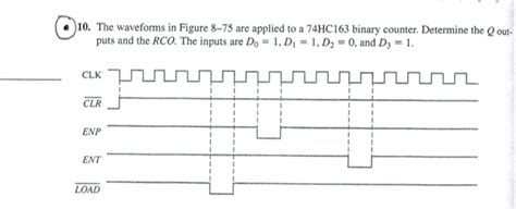 Solved 10 The Waveforms In Figure 8 75 Are Applied To A