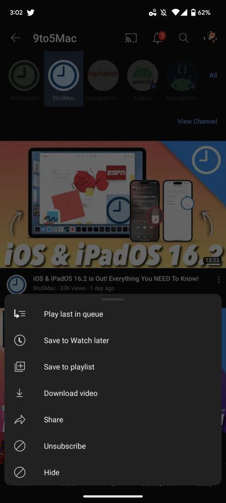 Youtube Testing Video Queue On Android And Ios How To Enable