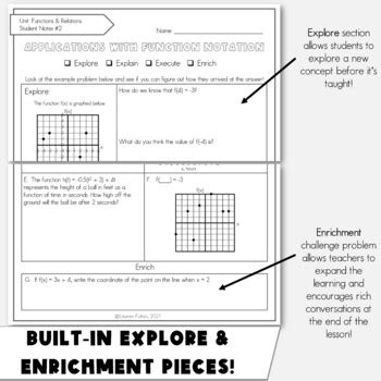 Function Notation Word Problems And Real World Applications By Lauren Fulton