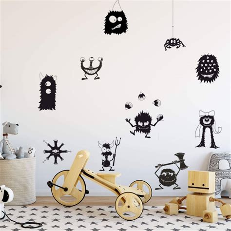 Monsters Set Wall Stickers Wall