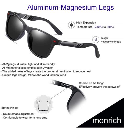 Polarized Sunglasses For Men Al Mg Tr90 Mens Sunglasses Retro Driving