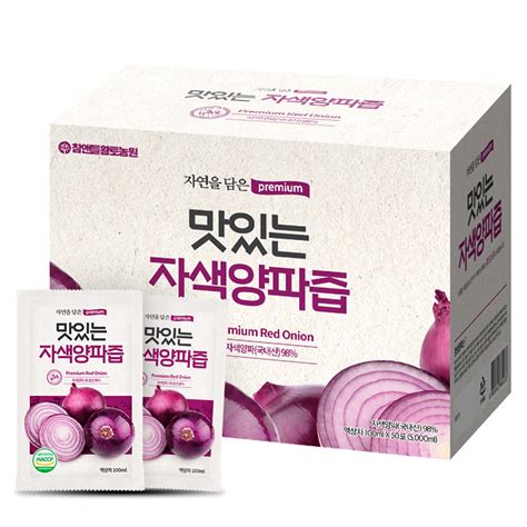 참앤들황토농원 자연을 담은 맛있는 자색양파즙 100ml 50개입[18 900원]