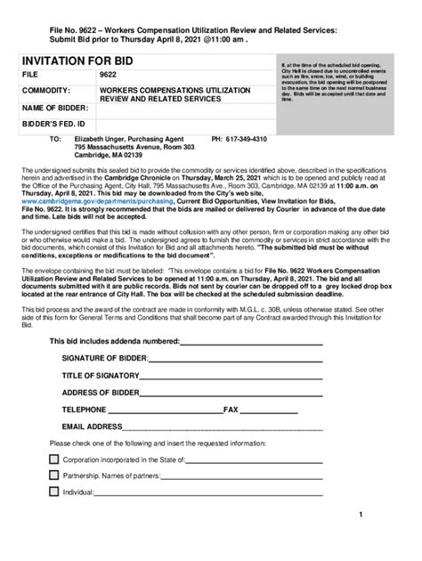 Fillable Online 2 Cambridgema Cms Releases Request For Proposal For