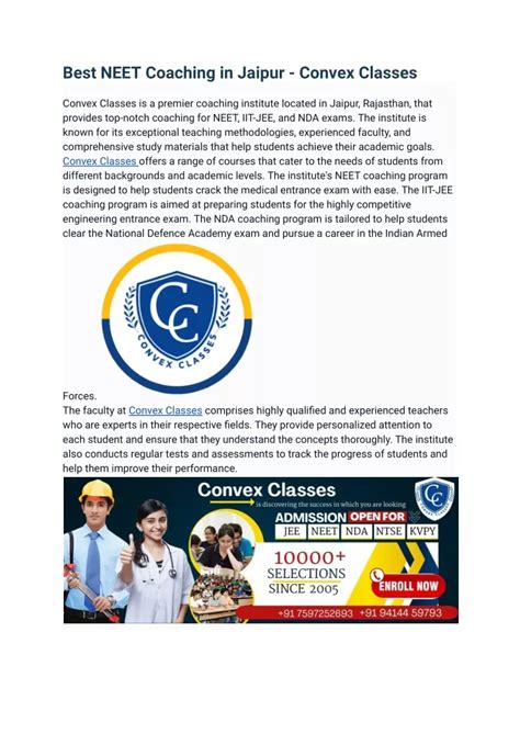 Ppt Convex Classes Best Neet Coaching In Jaipur Powerpoint Presentation Id12187750