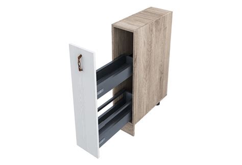 Долен кухненски шкаф Сити АРФ Бяло фладер 04 58 20 см • Модулна система за кухня Сити корпус