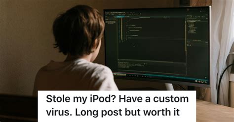 His Sister Stole His Ipod And He Needed Proof So He Hacked Into Her