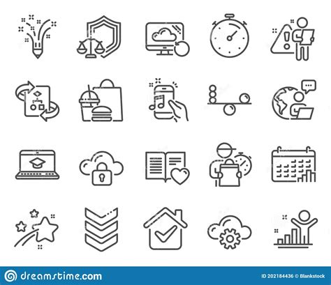 Education Icons Set Included Icon As Timer Technical Algorithm