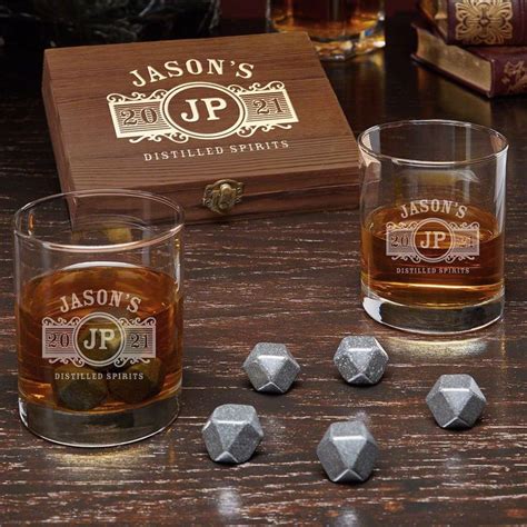 Custom Black Onyx Whiskey Stones Set With Eastham Glasses Whiskey