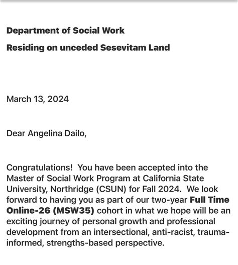 Excited To Announce That I Will Be Pursuing My Masters Of Social Work